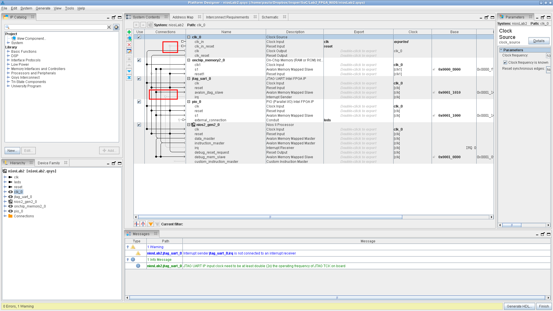 Tutorial Fpga Nios Possiveis Problemas Soc And Embedded Linux